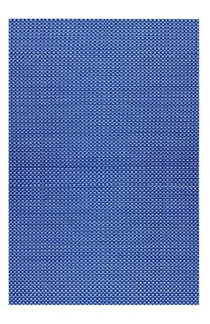 MAD MATS Basic Blue & White Rug - Blue And White