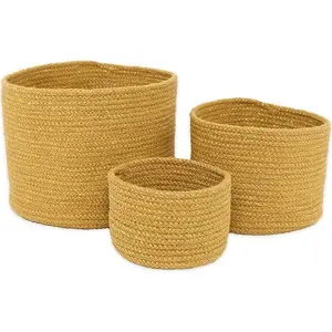 NATTIOT Set Of 3 Baskets Ilse - Honey
