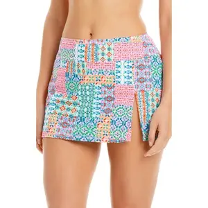 ROD BEATTIE High Waist Skirted Bikini Bottom - Multi
