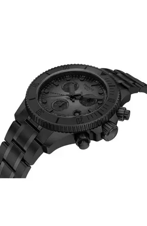 TISSOT Seastar 1000 Chronograph Matte Black Bracelet Watch - Grey Gradient