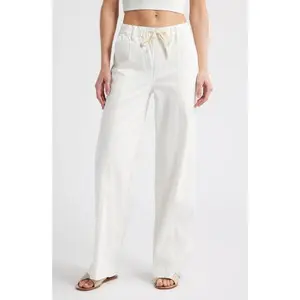 1822 Denim High Waist Wide Leg Drawstring Jeans