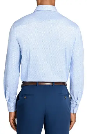 W.R.K Slim Fit Crisscross Reworked Dress Shirt - Light Blue