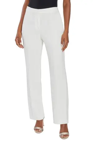 KASPER Straight Leg Pants - Vanilla Ice