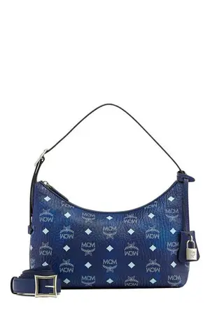 Mcm Aren Hobo In Visetos - Blue