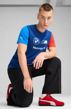 PUMA Bmw M Motorsport Essential Logo Graphic T-shirt - Pro Blue