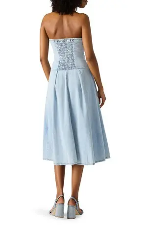 Steve Madden Isla Strapless Denim Dress