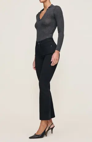 DL1961 Bridget Instasculpt™ High-rise Bootcut Jeans - Hail