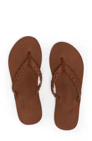HARI MARI Meadows Braided Flip Flop - Cinnamon