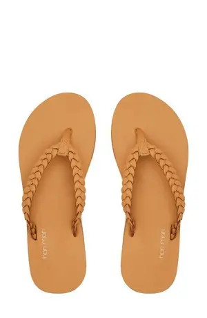 HARI MARI Meadows Braided Flip Flop - Hazelnut