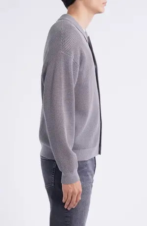 FRAME Open Stitch Cardigan - Cloud Grey