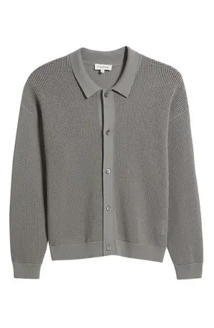 FRAME Open Stitch Cardigan - Cloud Grey
