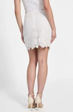 Guess Delilah Open Stitch Mini Skirt