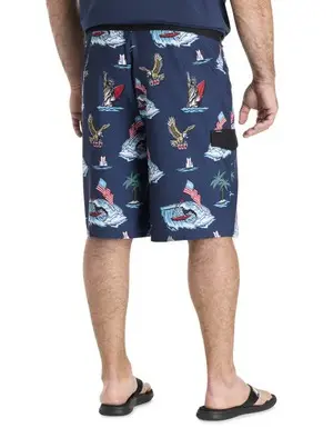 O'Neill Big & Tall Lennox Usa Swim Trunks
