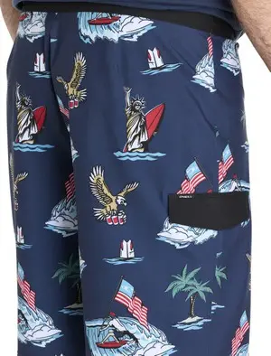 O'Neill Big & Tall Lennox Usa Swim Trunks