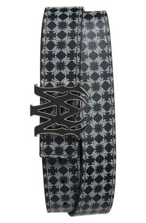 Amiri Ma Quad Enamel Buckle Coated Canvas Belt