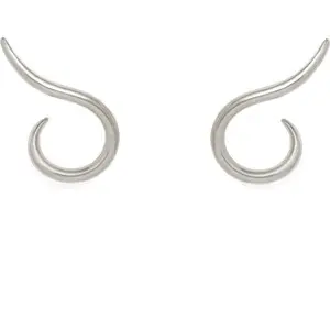 Lady Grey Spindle Earrings - Silver