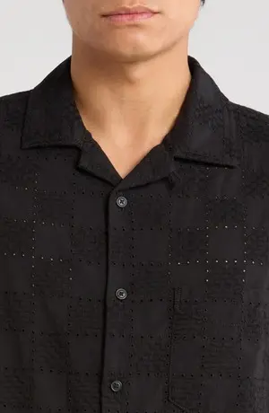 VANS Wayside Eyelet Embrodiered Camp Shirt