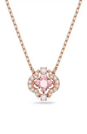 SWAROVSKI Una Crystal Pendant Necklace - Pink