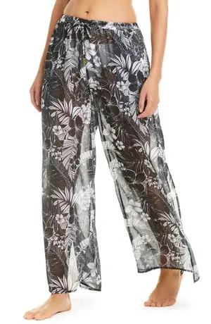 BLEU BY ROD BEATTIE Slit Cover-up Pants - Black