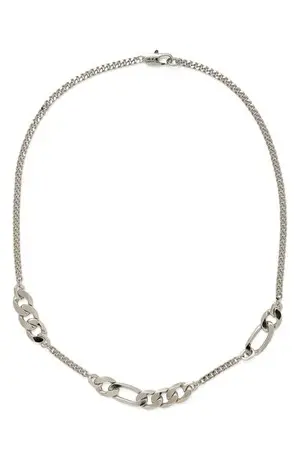 Lady Grey Large Trace Necklace Silver