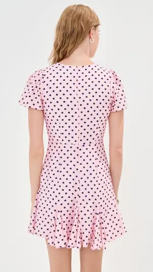 LE BOP Georgia Dress - Pink Dot