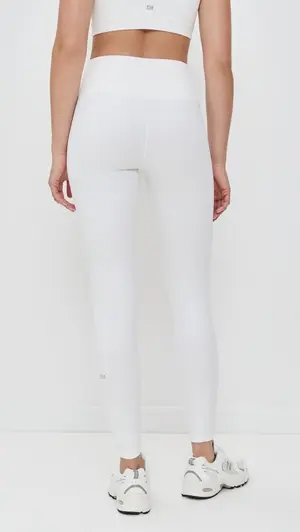 Splits59 Airweight Rib High Waist 7/8 Leggings - White