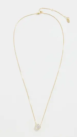 Shashi Solitaire Moissanite Vermeil Necklace