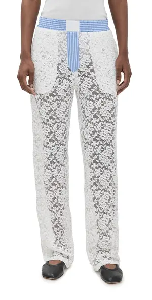 Lioness Cobain Lace Pants - Porcelain