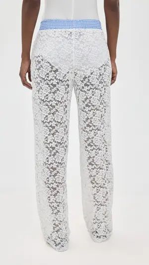 Lioness Cobain Lace Pants - Porcelain