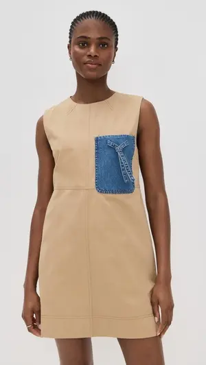white christmas dresses Denim Mini Dress – In The Name Of Clothes main image 0