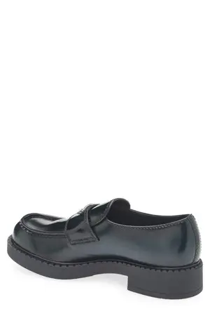 Prada Leather Loafer - Bosco