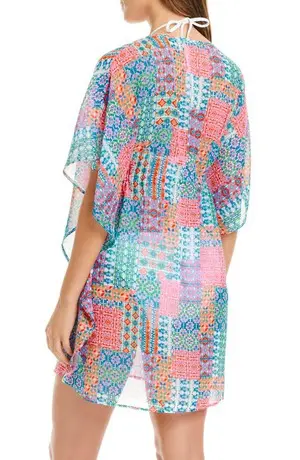 BLEU BY ROD BEATTIE Ibiza Bohemia Chiffon Cover-up Caftan - Multi