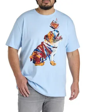 ROBERT GRAHAM BY DXL Big & Tall Whiskey Dog Graphic Tee