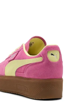 PUMA Palermo Elevata Platform Sneakers - Posie Pink/ Gold Moon