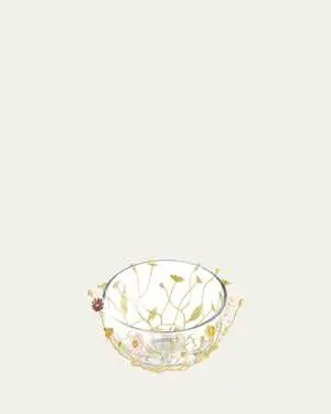 Michael Aram Wildflowers Serving Glass Bowl