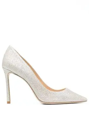 JIMMY CHOO Romy 100 Glitter Pumps