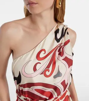 La DoubleJ Roy Phoenix Silk Twill Maxi Dress - Multicoloured