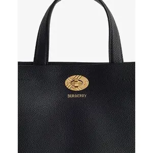 Burberry Mini Leather Tote Bag - Black
