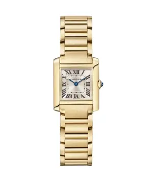 Cartier Tank Française 18ct Yellow Quartz Watch - Gold