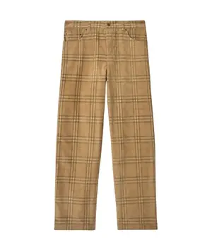 Burberry Check Corduroy Trousers