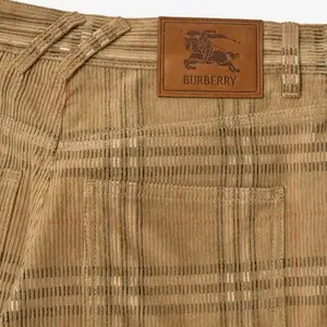 Burberry Check Corduroy Trousers