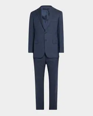 Brioni Wool Plaid Two-piece Suit - Navy