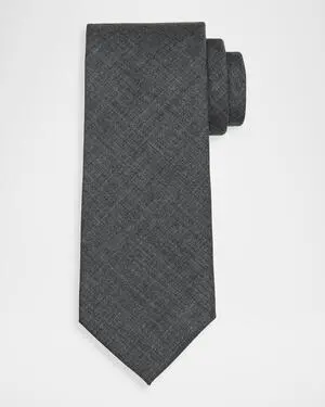 Brunello Cucinelli Lightweight Wool Tie - Grey