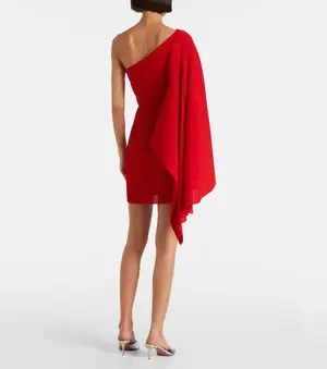 Solace London Layne Draped Mini Dress - Red