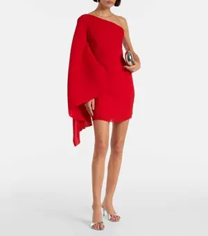 Solace London Layne Draped Mini Dress - Red