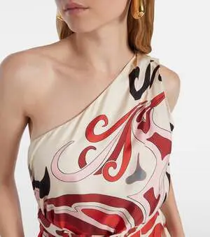 La DoubleJ Roy Phoenix Silk Twill Maxi Dress - Multicoloured
