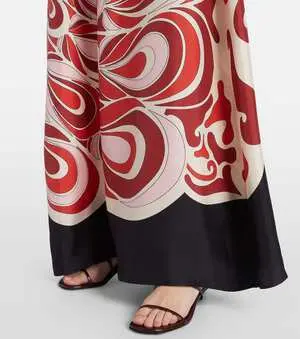 La DoubleJ Roy Phoenix Silk Twill Maxi Dress - Multicoloured