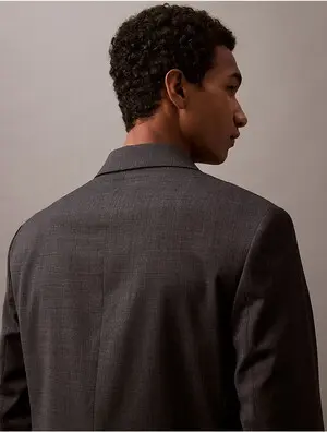Calvin Klein Wool Blend Single-breasted Blazer