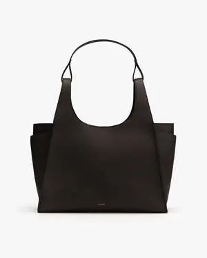 Cuyana Double Loop Satchel Bag Mocha