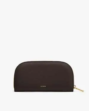 Cuyana Curved Zip Wallet - Mocha